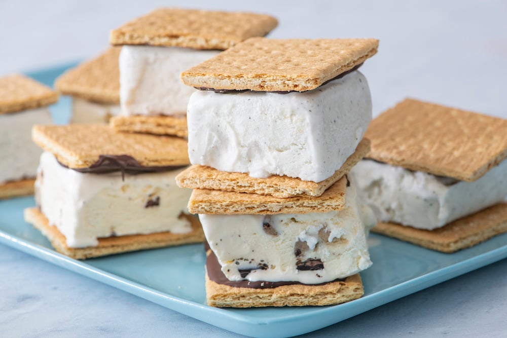 Graham Cracker Chocolate Dipped Ice Cream Sandwiches - Weelicious